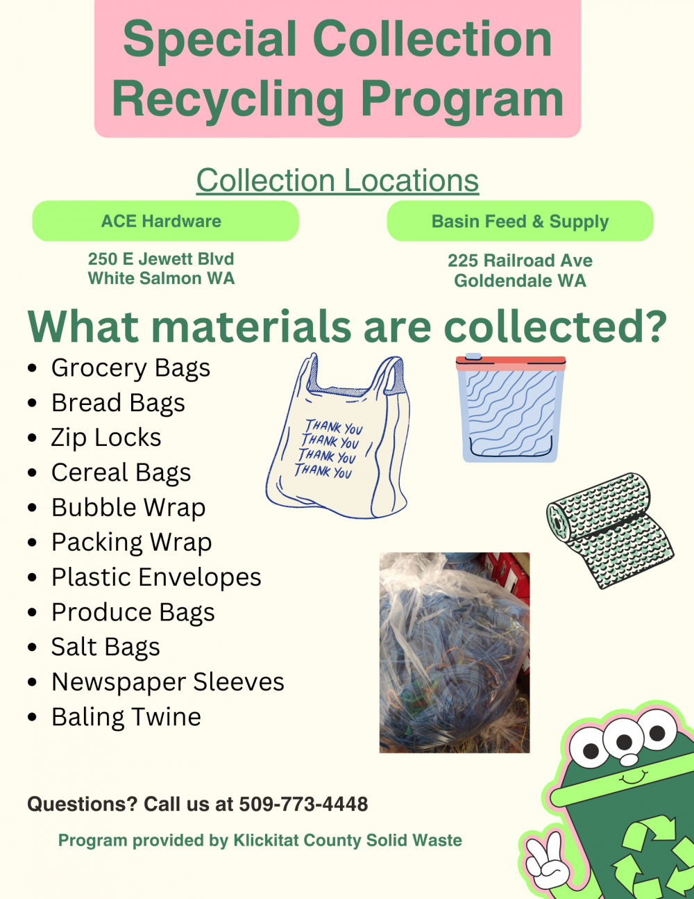 Republic Services Recycling Calendar 2025 | White Salmon Washington